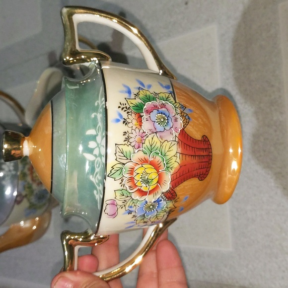 Dining | Vintage Japanese Lusterware Tea Pot Set Of 3 | Poshmark